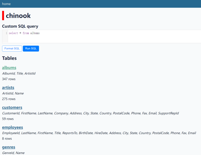 Python数据可视化工具Datasette – 标点符