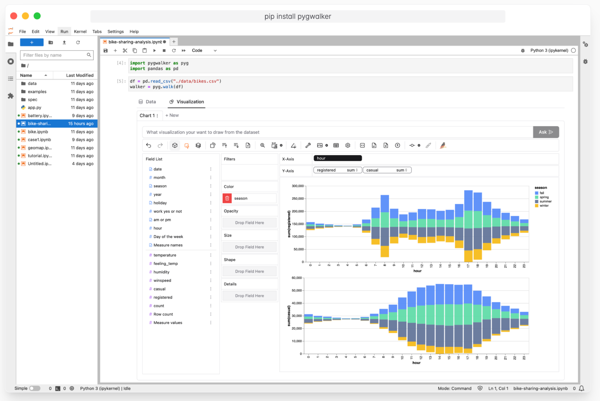 Python的数据可视化工具Pygwalker – 标点符