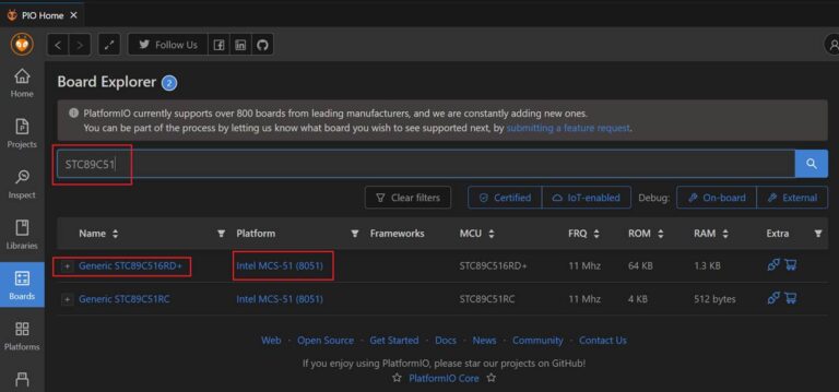 使用VSCode+PlatformIO开发51单片机 – 标点符